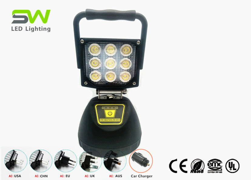27W 1800 Lumen Portable Work Lamp With Magnet And Handle , Adjustable Angle