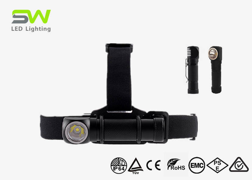 1000 Lumen Led Inspection Headlamp With Detachable Torch For Outdoor Sports