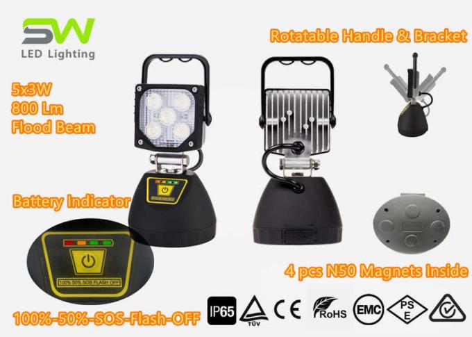 800 Lumen Extreme Bright Handheld LED Work Light Battery Powered ...