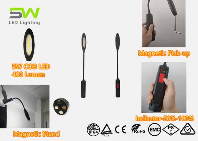 Flexible Garage Rechargeable Led Inspection Light With Goose Neck Hose ...