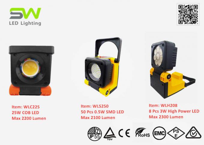 25W SMD 2100 Lumen Magnetic Battery Powered Led Work Light With Anti ...