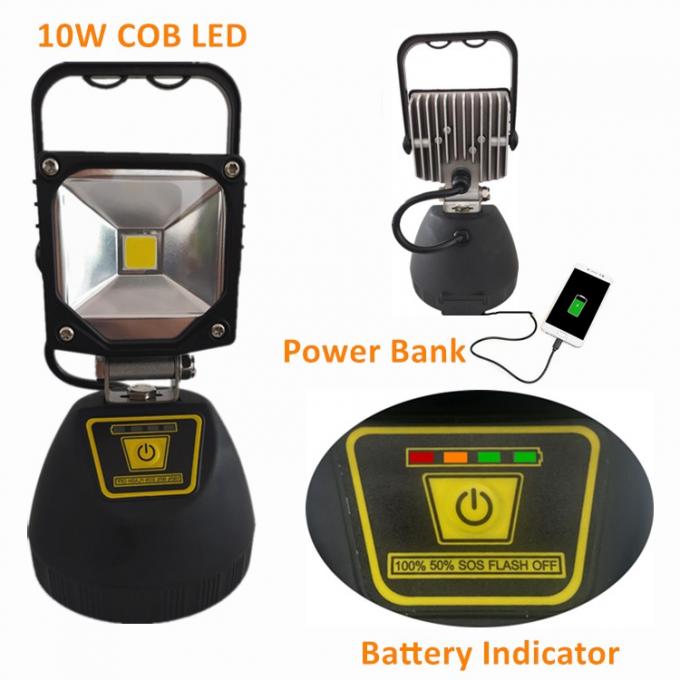 6500K 900lm IP65 Rechargeable Cordless Led Work Light