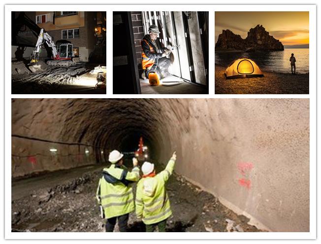 2300 Lumen Cordless AC Powered Flexible LED Inspection Light IP55 Site