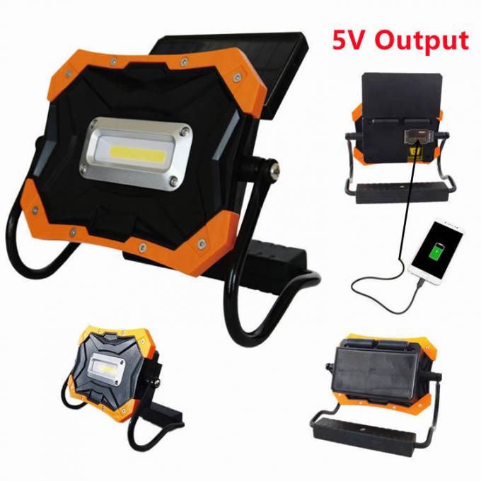 10W Magnetic Solar Rechargeable Handheld Led Work Lights Tripod Mounted
