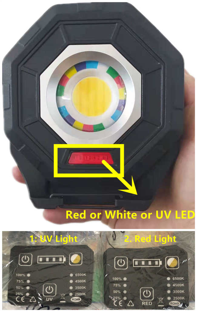 10W Car Detailing Lights Swirl Finder For Polishing Painting Inspection