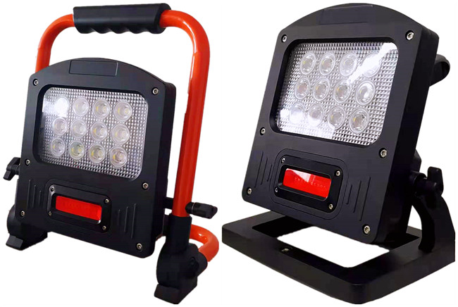 Hybrid AC DC Powered Lithium Rechargeable Tripod Work Light With Handle ...