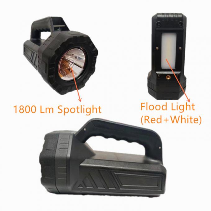 Multifunctional Spotlight Rechargeable Flashlight 1800 Lumens Tripod ...