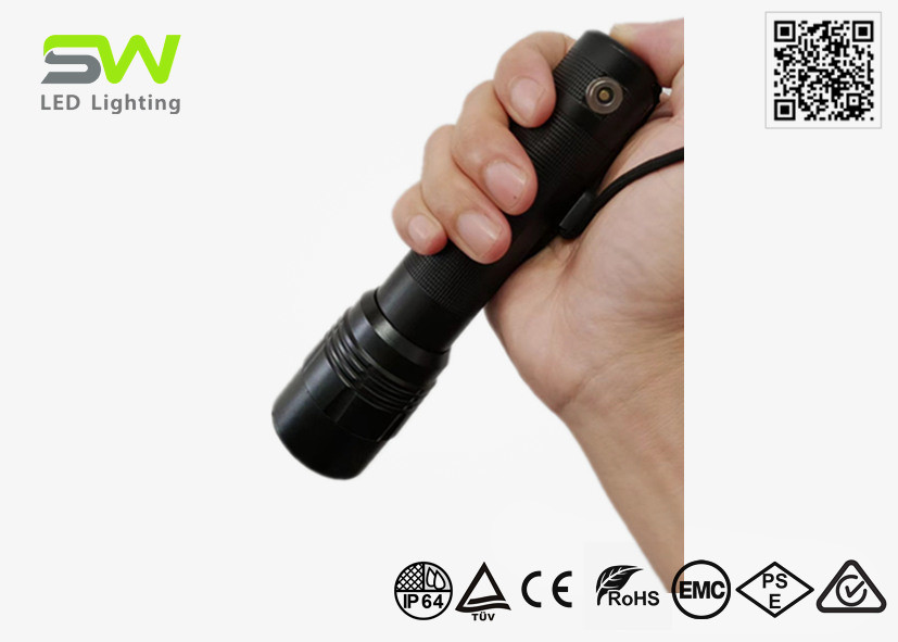 350 Lumens Rechargeable Powerful High Power LED Torch Light With ...