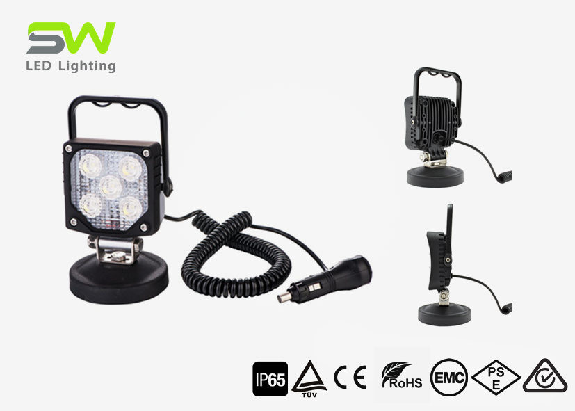 5x3W Led Inspection Light With Magnets DC 12 - 24V Waterproof Work Light